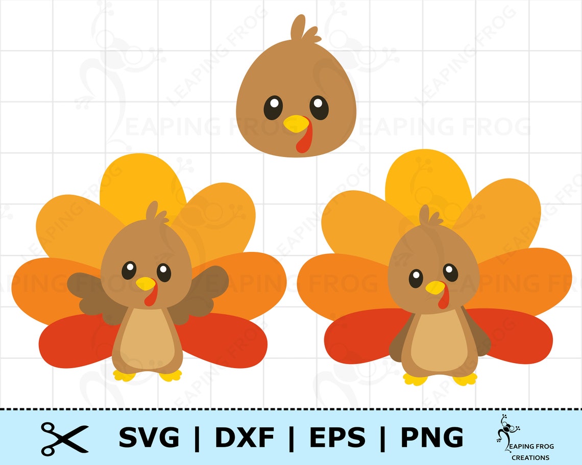 Turkey SVG. PNG. Cricut Cut Files, Layered. Silhouette Files ...