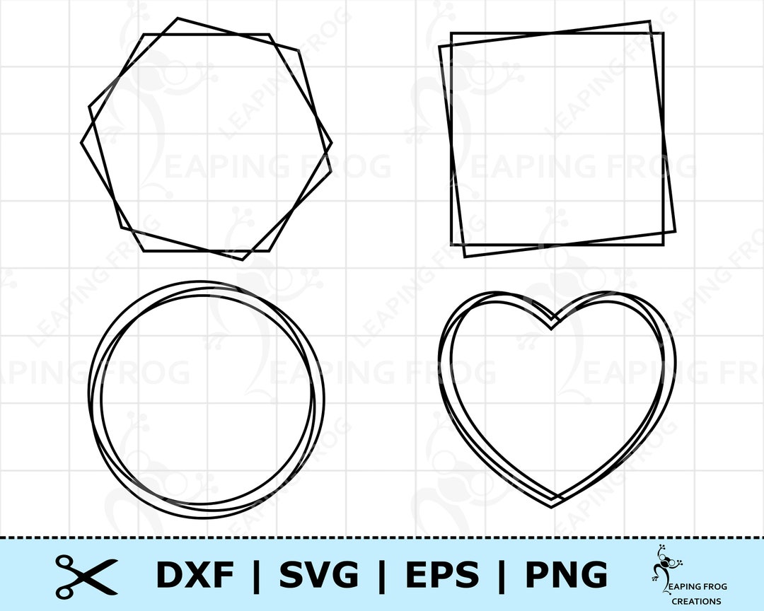 Wire Frames SVG. Cricut Cut Files, Silhouette. Circle Wire Frame Svg ...