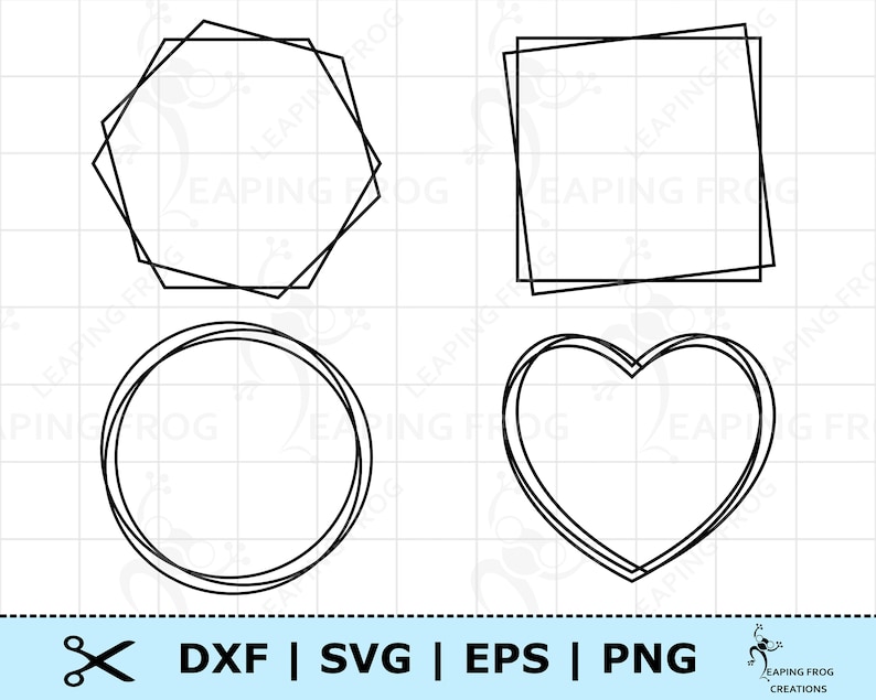 Wire Frames SVG. Cricut Cut Files Silhouette. Circle Wire | Etsy