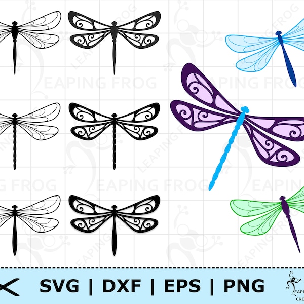 Dragon Fly Laser File - Etsy