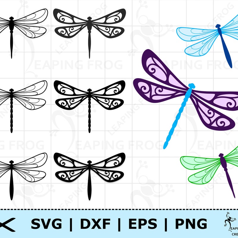 Dragonfly Vector File - Etsy