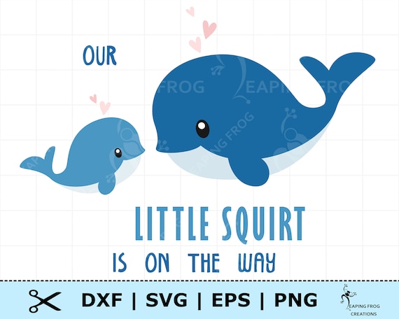 Mom And Baby Whale Clipart