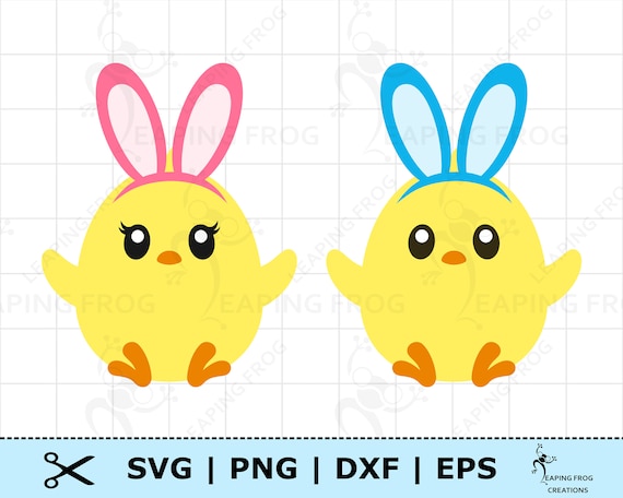 Easter Chicks SVG. PNG. Cricut Cut Files Layered. Silhouette. - Etsy