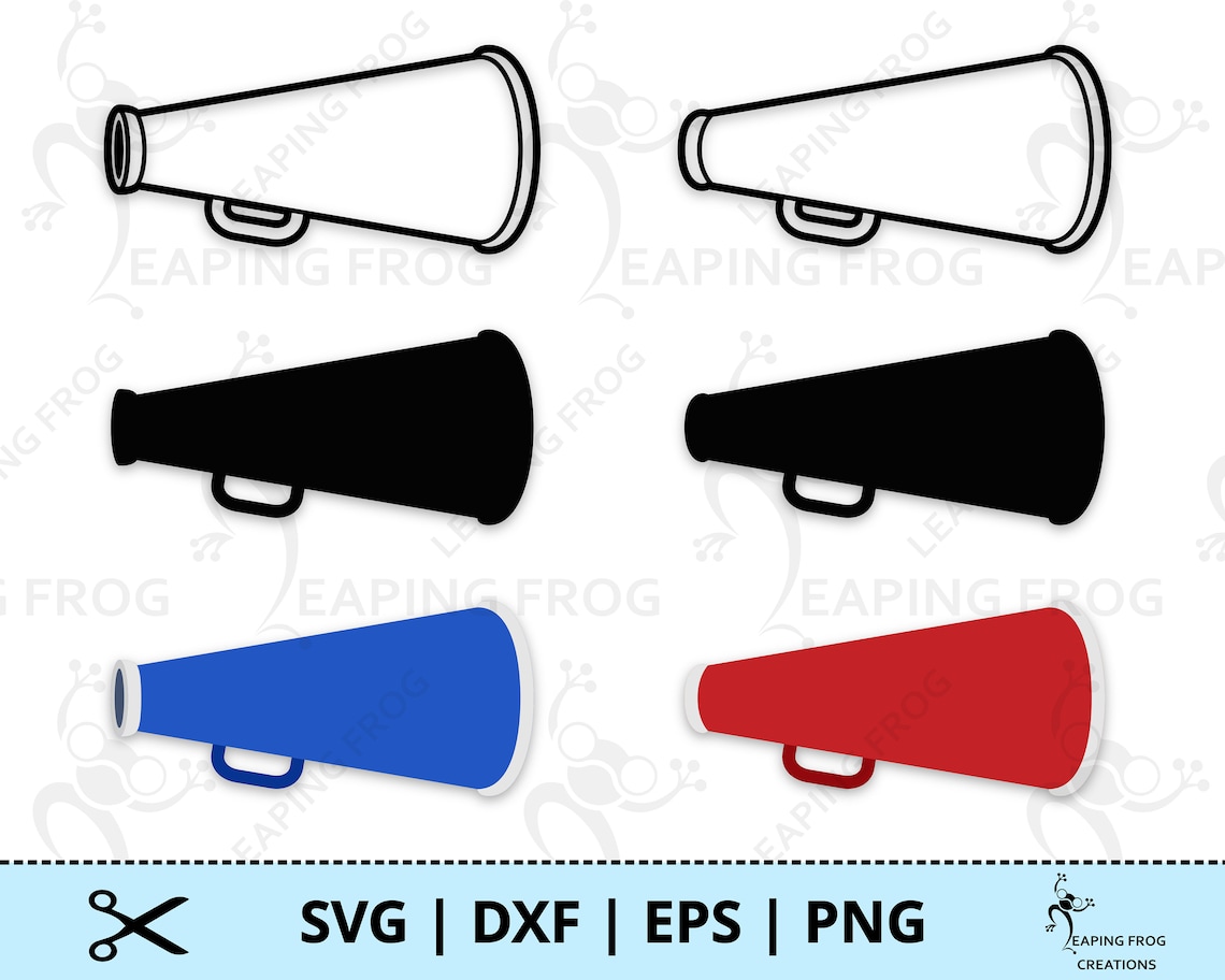 Megaphones SVG. PNG. Cricut Cut & Layered Files, Sihouette, Sublimation ...