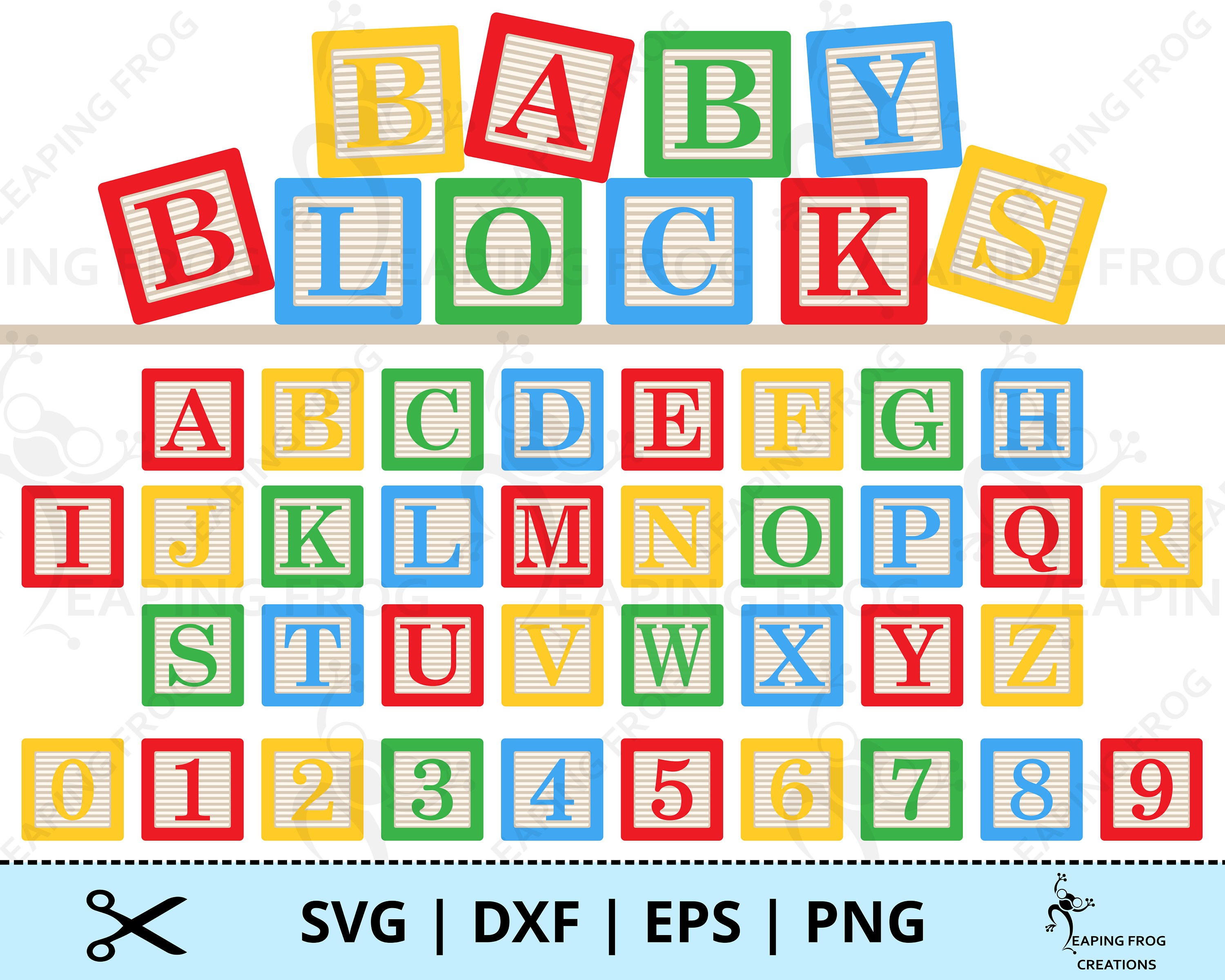 Baby Blocks SVG. PNG. Cut & Layered Files Circut Silhouette. - Etsy