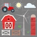 Farm Clipart. Bundle - Digital / Instant Download. Barn, Tractor, Horse ...