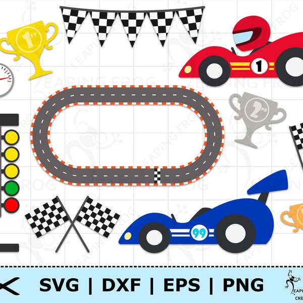 Car Racing Svg - Etsy