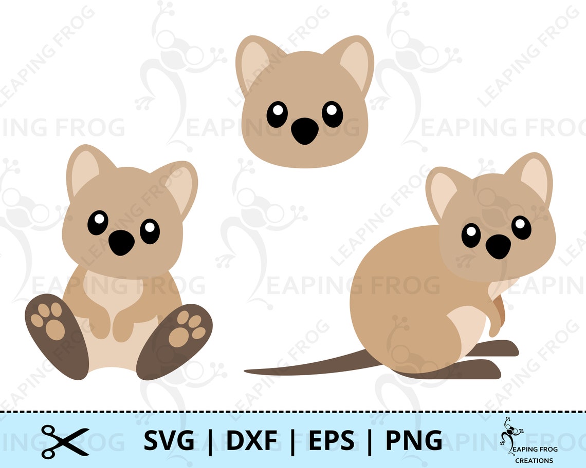 Quokka SVG. PNG. Cricut Cut Files, Layered. Silhouette Files ...