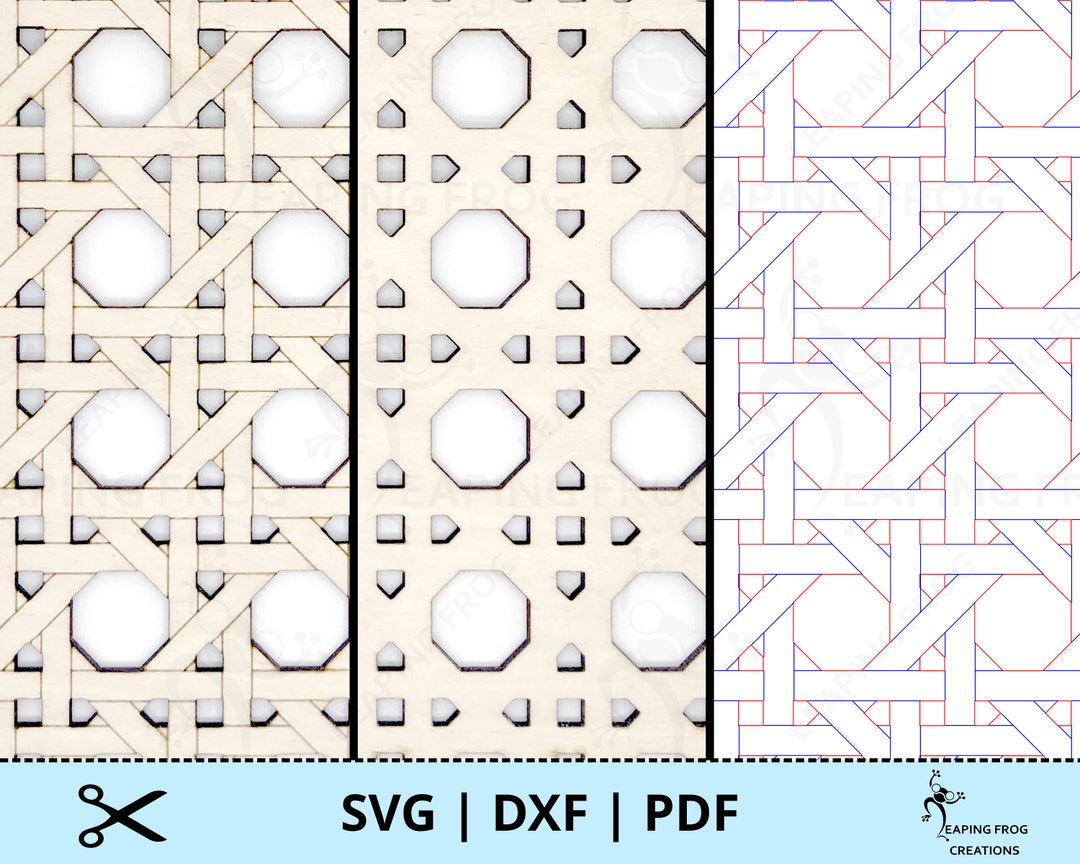 Rattan Pattern SVG. Seamless! for Laser, Glowforge, Etc. DXF, PDF ...