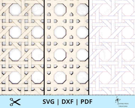 Rattan Pattern SVG. Seamless for Laser Glowforge Etc. DXF - Etsy