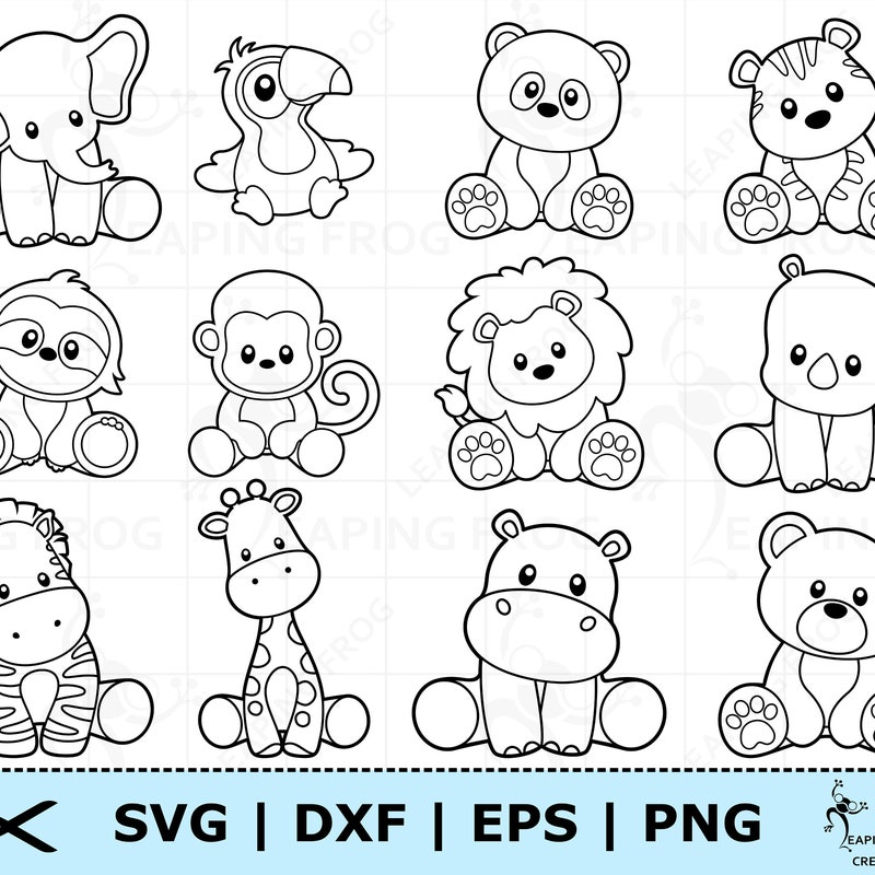Safari Animals Svg - Etsy Canada