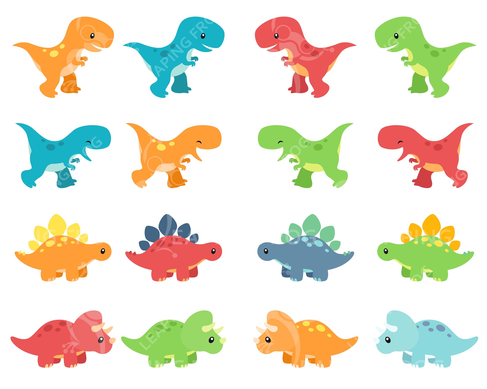 Dinosaur PNG Bundle. 45 Files Baby Dinosaurs in Eggs Palm - Etsy