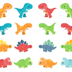 Dinosaur PNG Bundle. 45 Files! Baby Dinosaurs in Eggs, Palm Trees ...