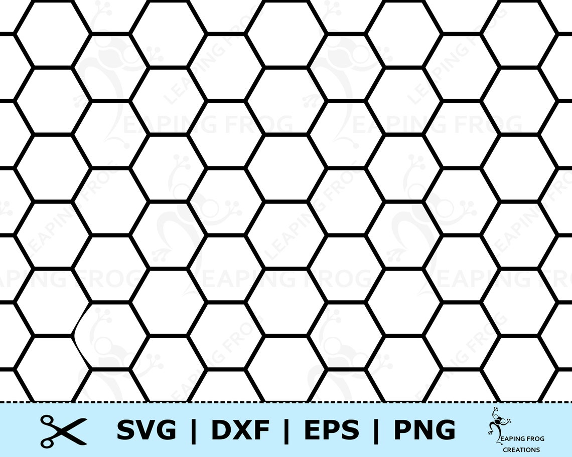 Honeycomb Pattern SVG. Seamless! Cricut Cut Files, Silhouette Files ...