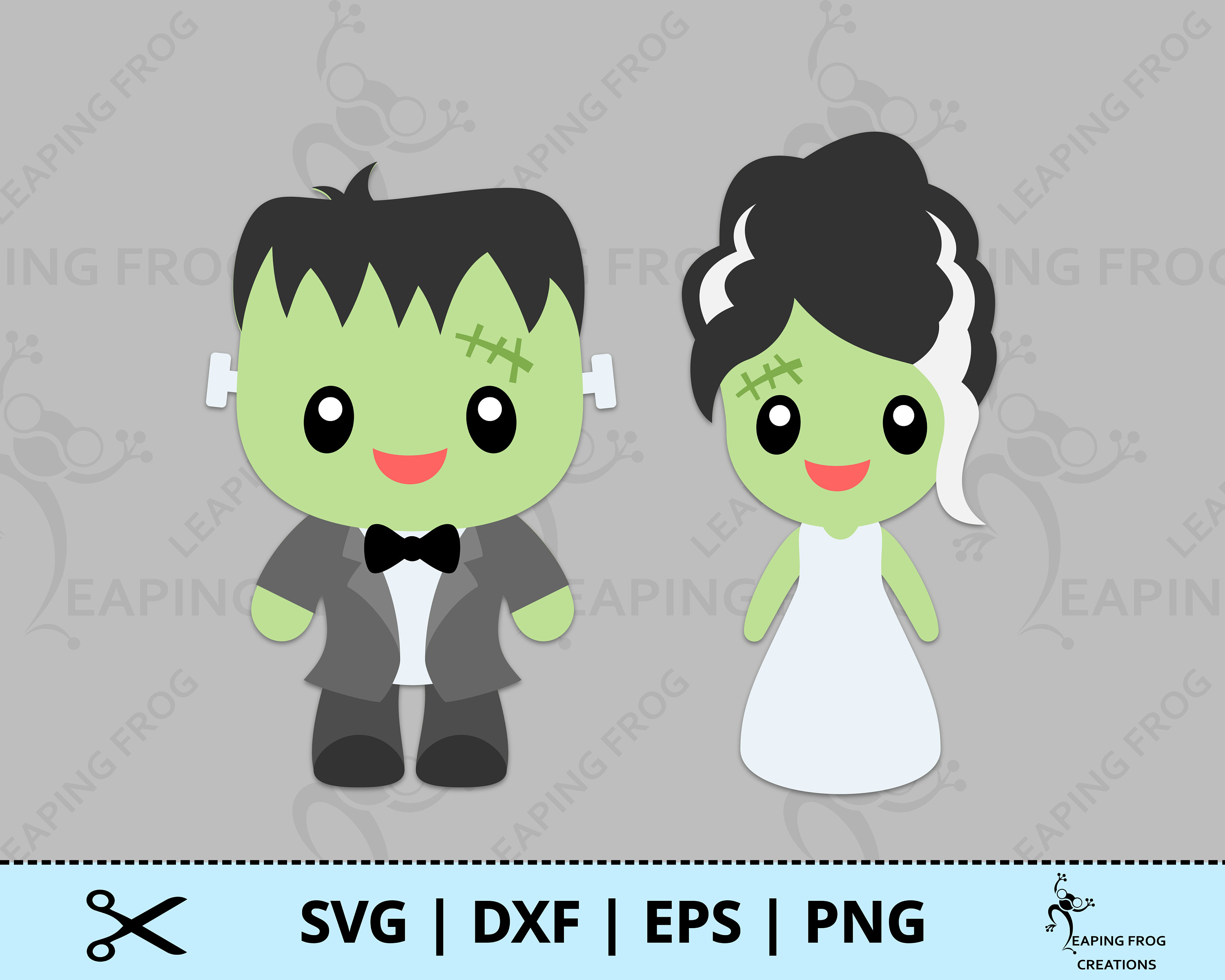 Cute Bride Of Frankenstein Cartoon