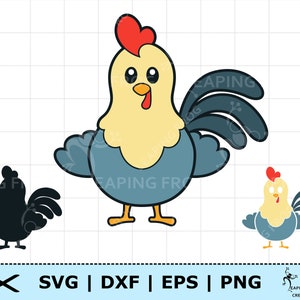 Rooster SVG. Chicken SVG. Cricut Cut Files, Layered Files. DXF Png Eps ...