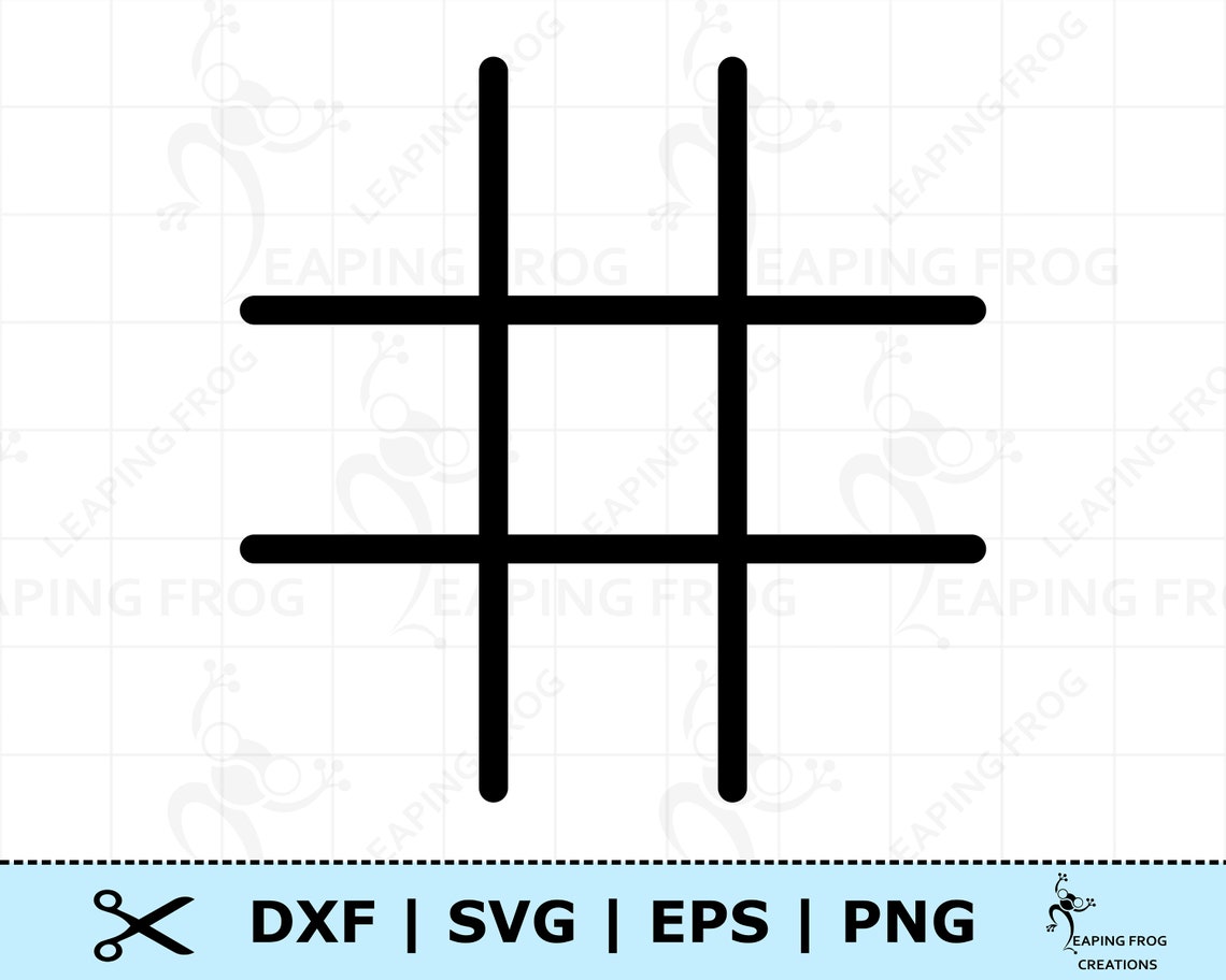 Tic Tac Toe SVG. Cricut Cut File Silhouette File. Board - Etsy