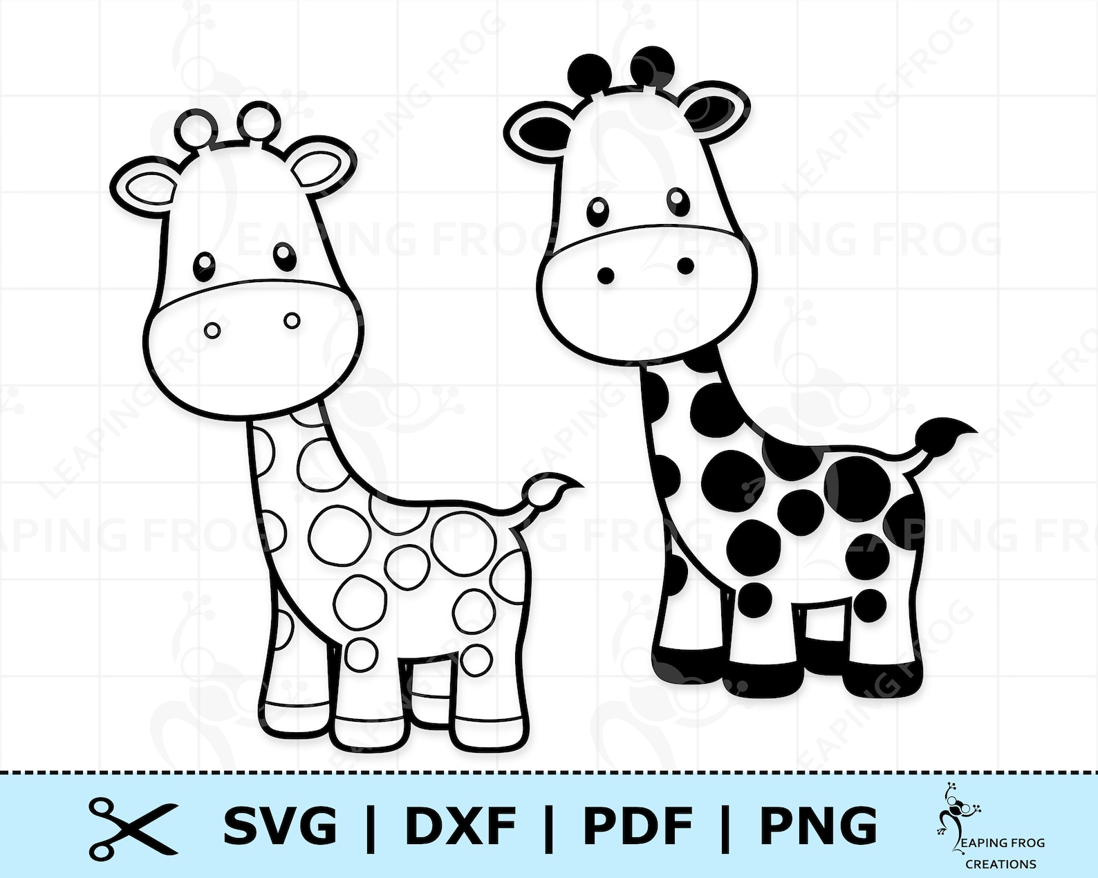 Giraffe SVG PNG DXF Pdf. Cricut Cut Files Silhouette. Jungle - Etsy