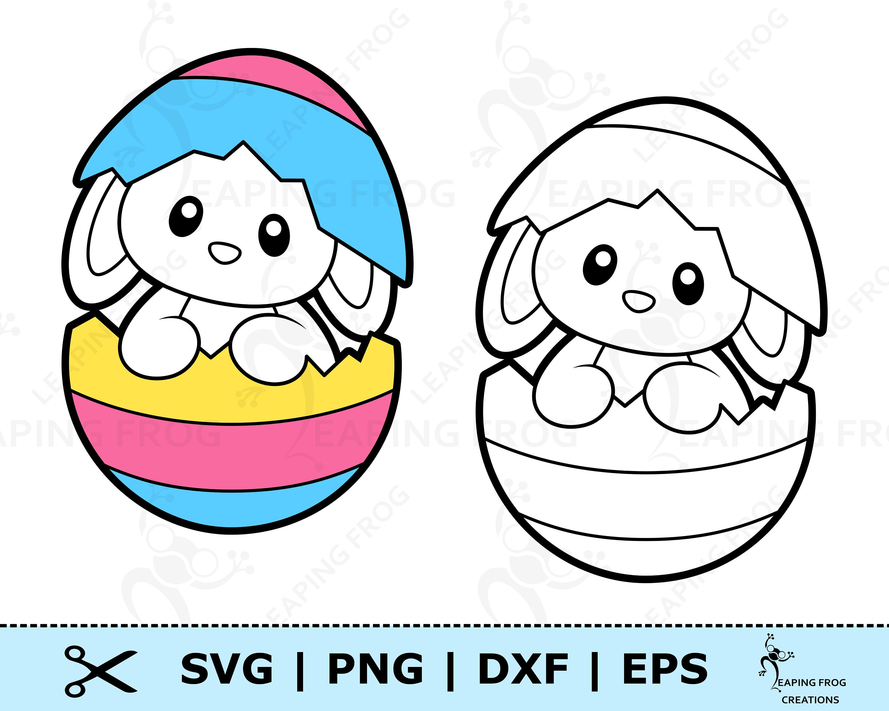 Easter Bunny SVG. PNG. Cricut Cut Files Layered. Popping Out - Etsy