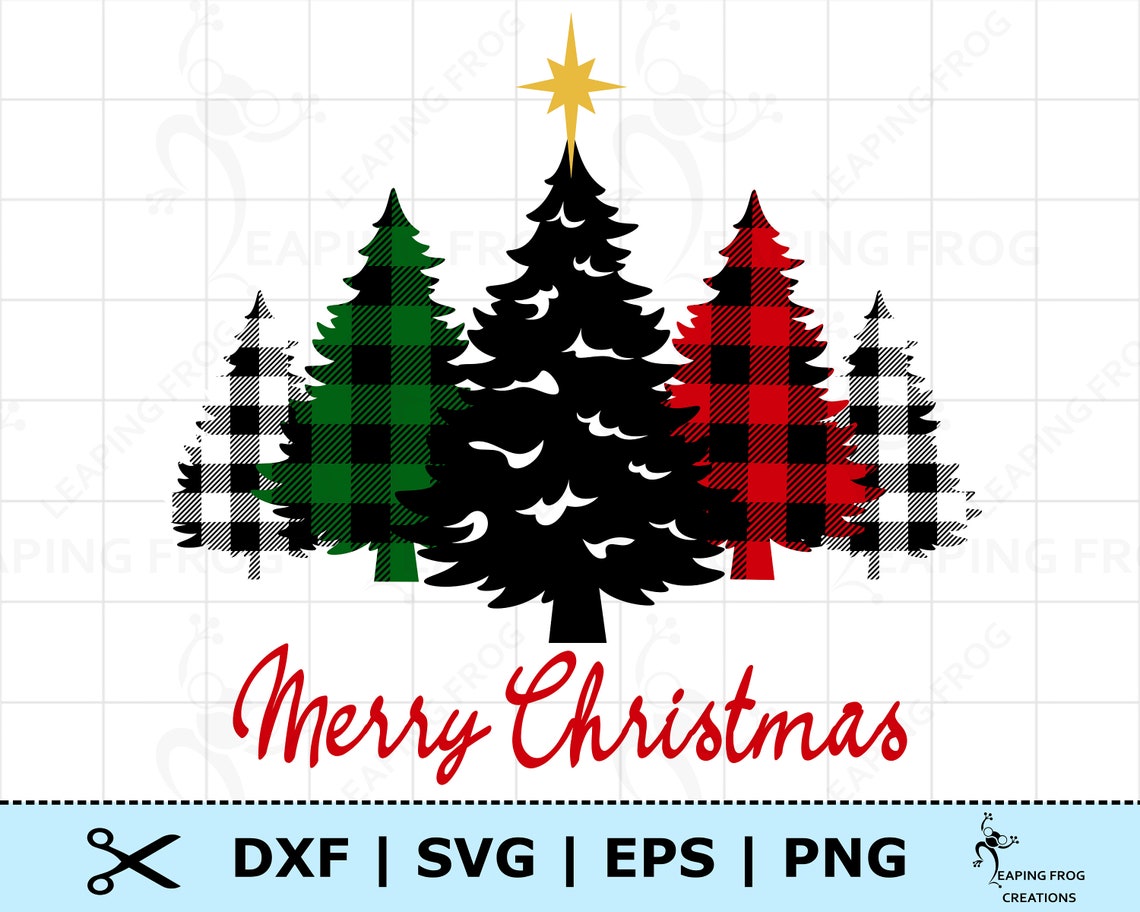 Christmas Trees SVG. PNG. Cricut Cut Files Layered. | Etsy