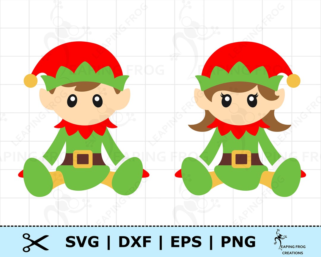 Elf SVG. PNG. Cricut Cut Files, Layered Files. Silhouette. Girl, Boy ...