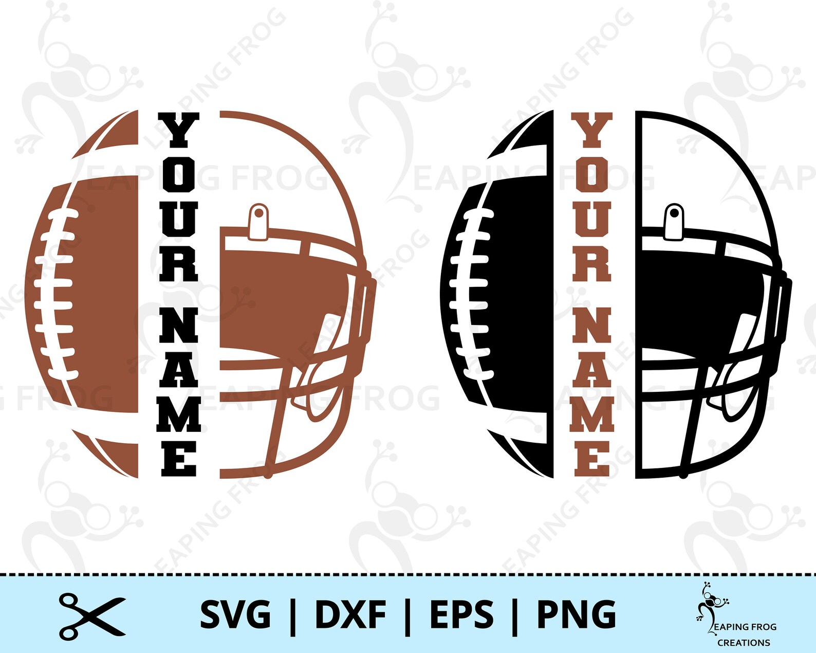 Football Monogram SVG. PNG. Helmet. Cricut Cut & Layered Files ...