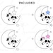 Cow on Moon SVG. PNG. Cricut Cut Files, Silhouette. Stencil, Outline ...