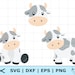 Cow SVG. PNG. Cricut Cut Files Silhouette. Layered Files. | Etsy