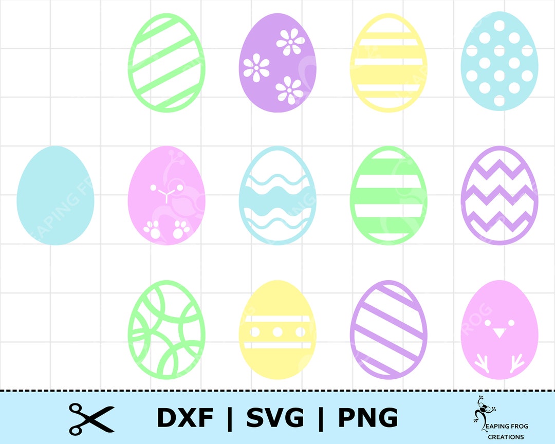 Easter Eggs SVG. PNG. Mix & Match! Cricut Cut Files, Layered Files ...