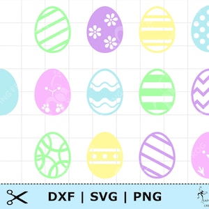 Easter Eggs SVG. PNG. Mix & Match! Cricut Cut Files, Layered Files ...