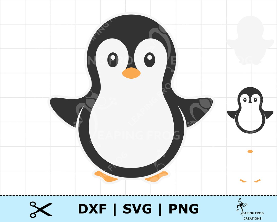 Penguin SVG. PNG. Cricut, Silhouette Cut Files, Layered. Cartoon ...