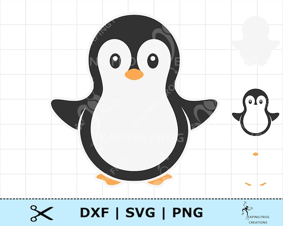 Penguin SVG. PNG. Cricut Silhouette Cut Files Layered. - Etsy