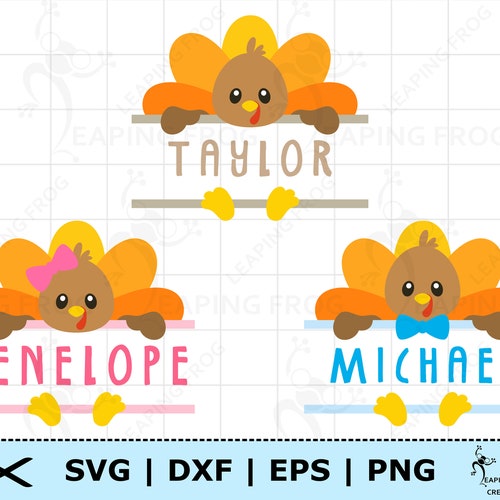 Thanksgiving Monogram SVG. PNG. 3 Versions Cricut Cut Files - Etsy