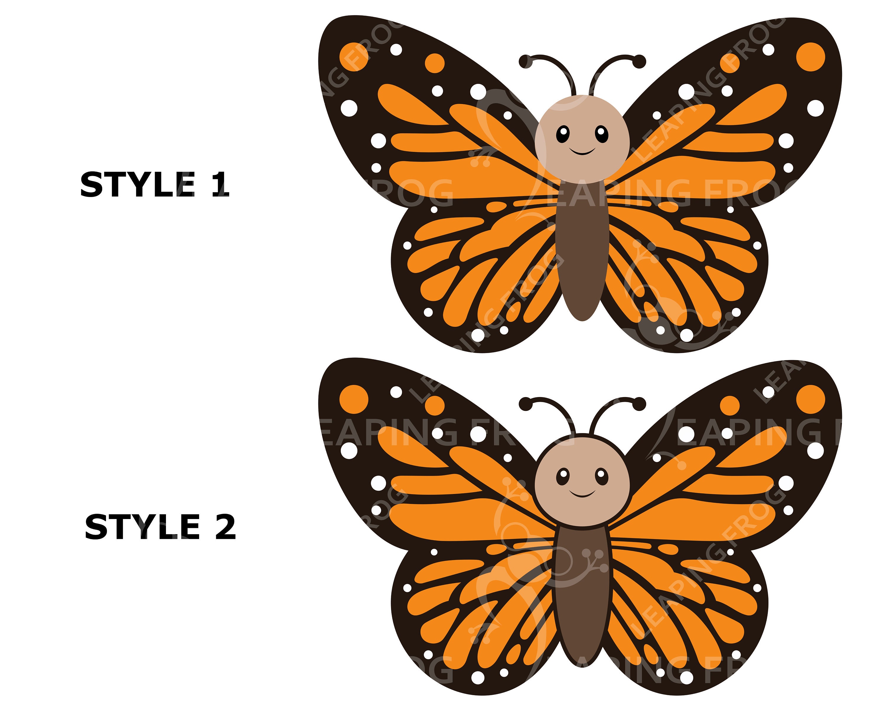 Vlinder SVG. Monarchvlinder SVG. Cricut gesneden bestanden / silhouet ...