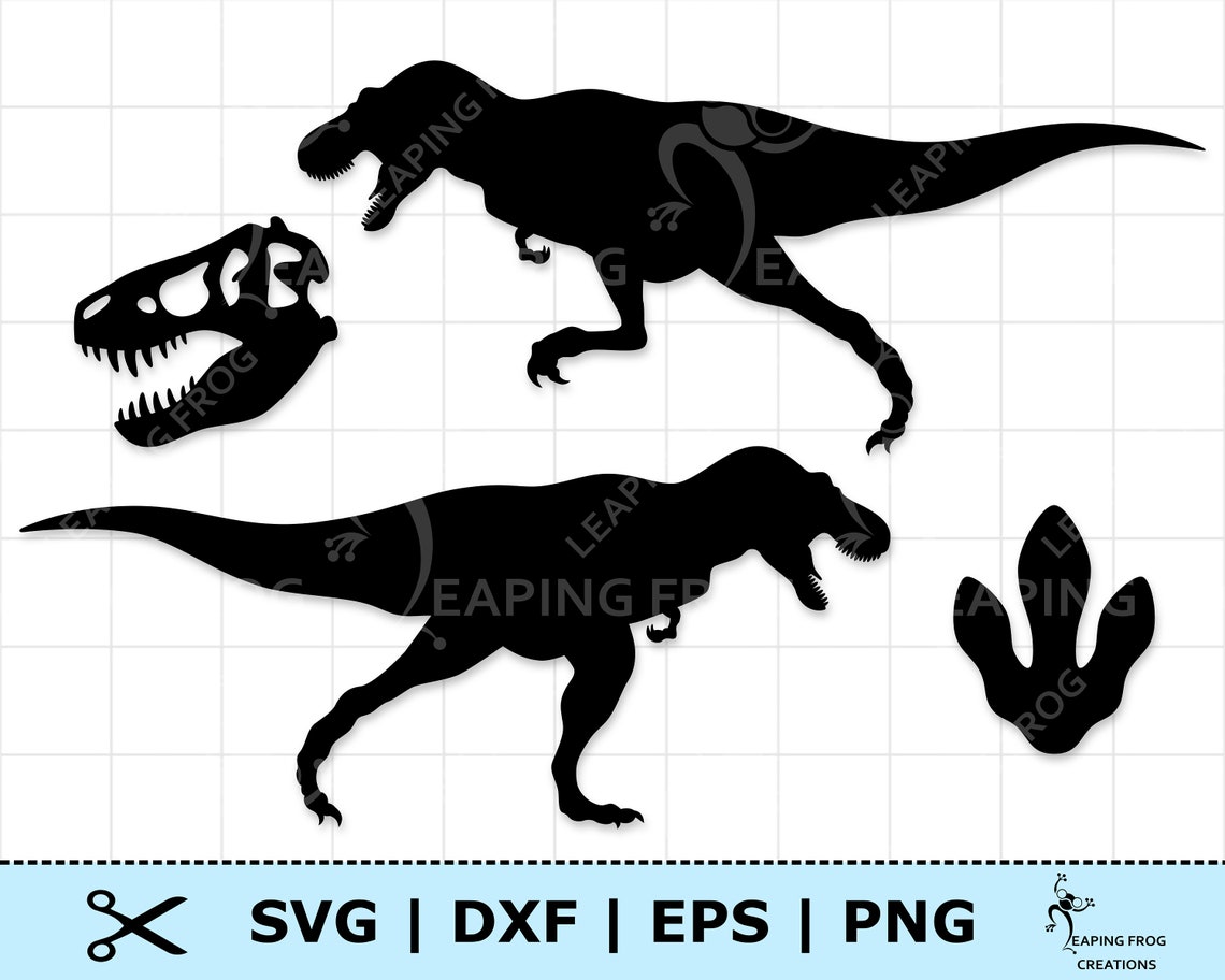 T-rex SVG. Dinosaur Svg. Bundle. Cricut Cut Files Silhouette. - Etsy