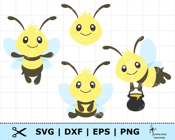 Bee SVG. PNG. Cricut Cut Files Layered. Silhouette Files. - Etsy