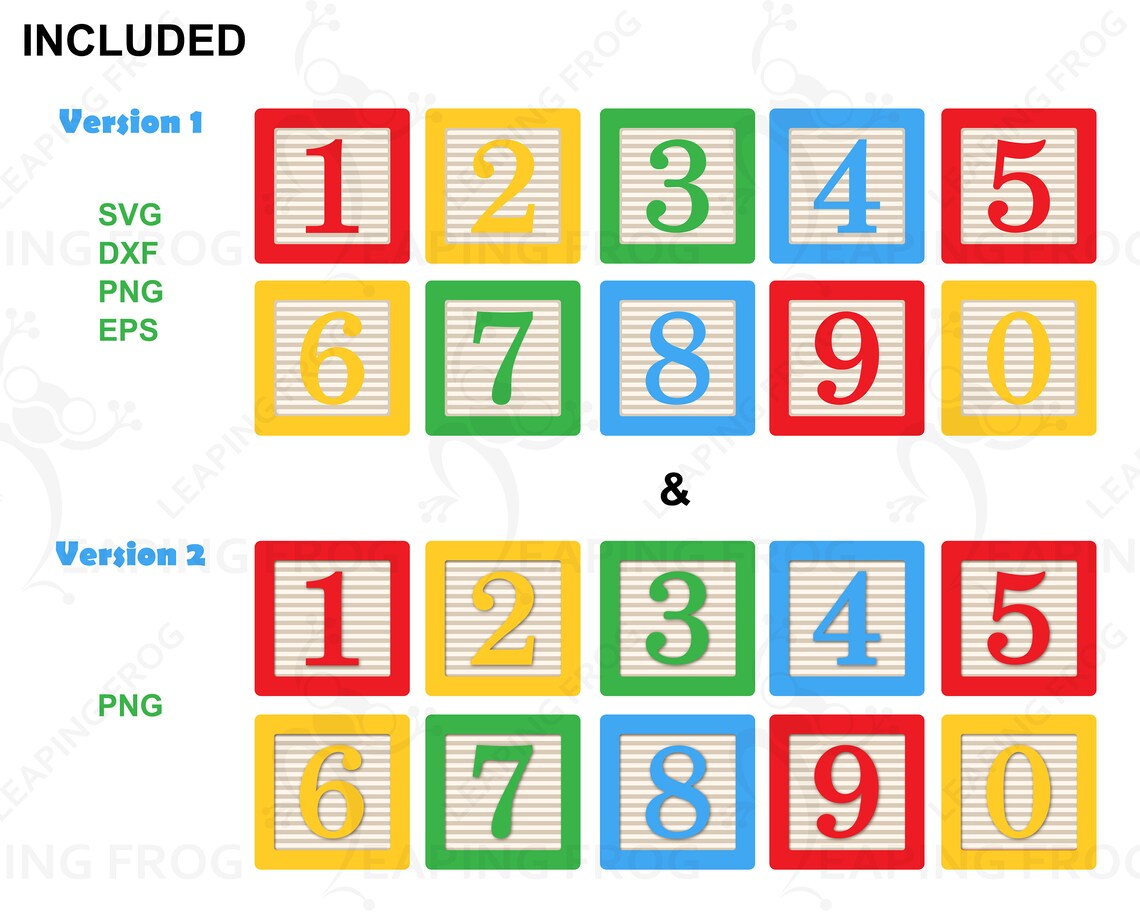 Baby Blocks SVG. PNG. Cricut Cut Files Layered. Silhouette - Etsy