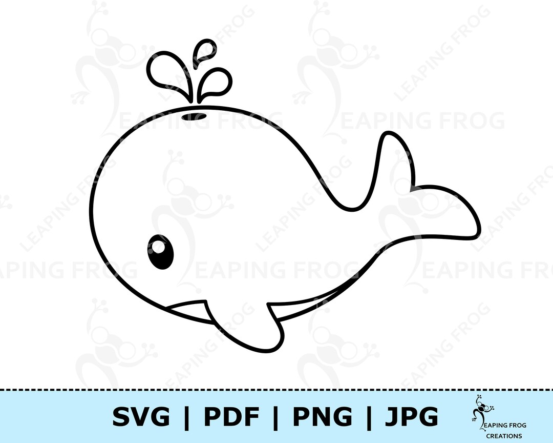 Whale Black And White Clip Art