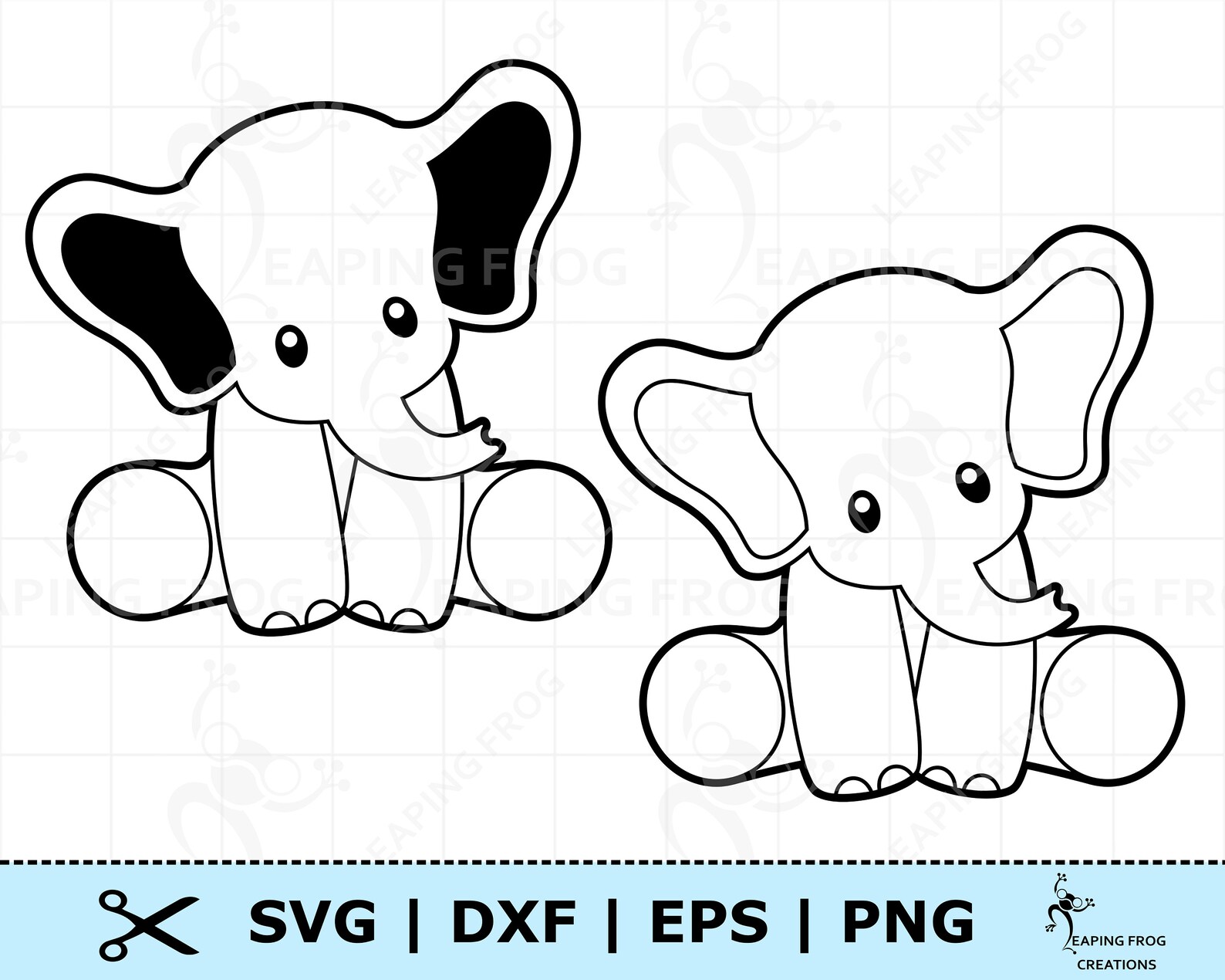 Elephant SVG. PNG. Cricut Cut Files Silhouette Files. Baby - Etsy