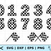 Checkered Racing Numbers SVG, Birthday Design (digital Download) - Etsy ...