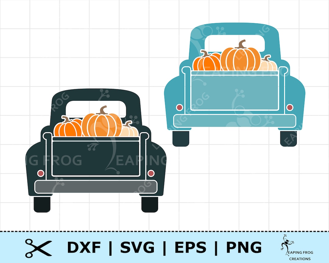 Pumpkin Truck SVG. PNG. Cricut Cut Files, Layered. Silhouette ...
