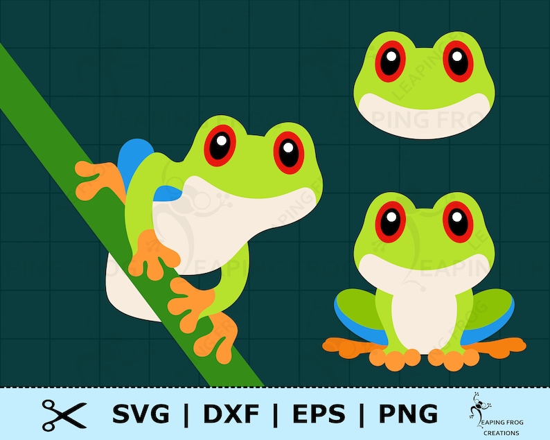 Tree Frog SVG. PNG. Cricut Cut Files, Silhouette, Layered. Jungle ...