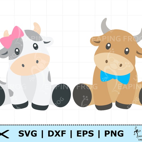 Cow SVG. PNG. Cricut Cut Files Silhouette Layered. Farm | Etsy