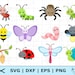 Insects SVG. PNG. Circut Cut Files Layered Files. Silhouette | Etsy
