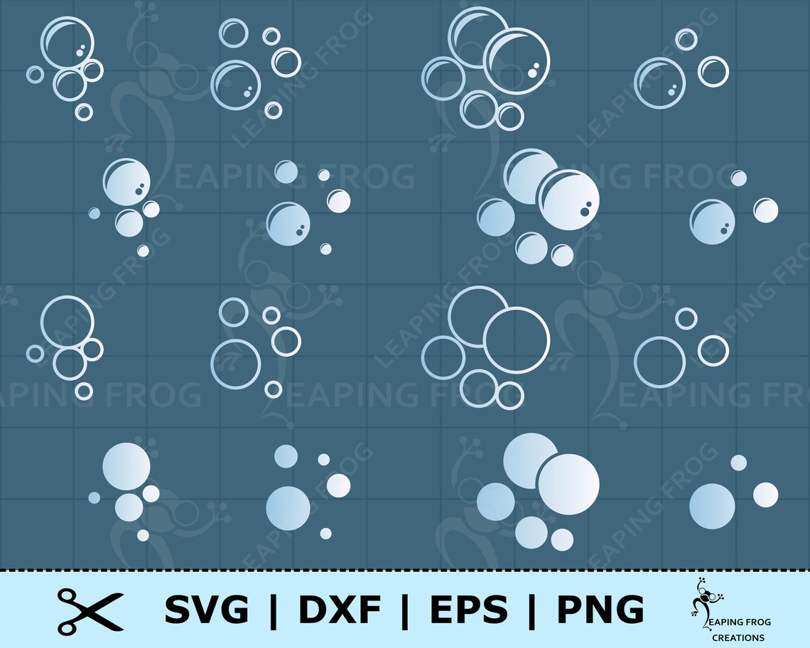 Bubbles SVG. PNG. Cricut Cut Files, Layered. Silhouette Files. Bundle ...