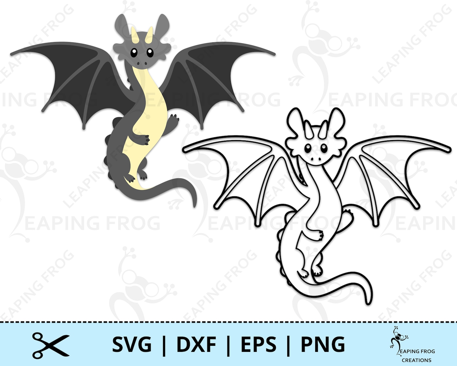 Dragon SVG. PNG. Cricut Cut Files Layered. Silhouette Files. - Etsy
