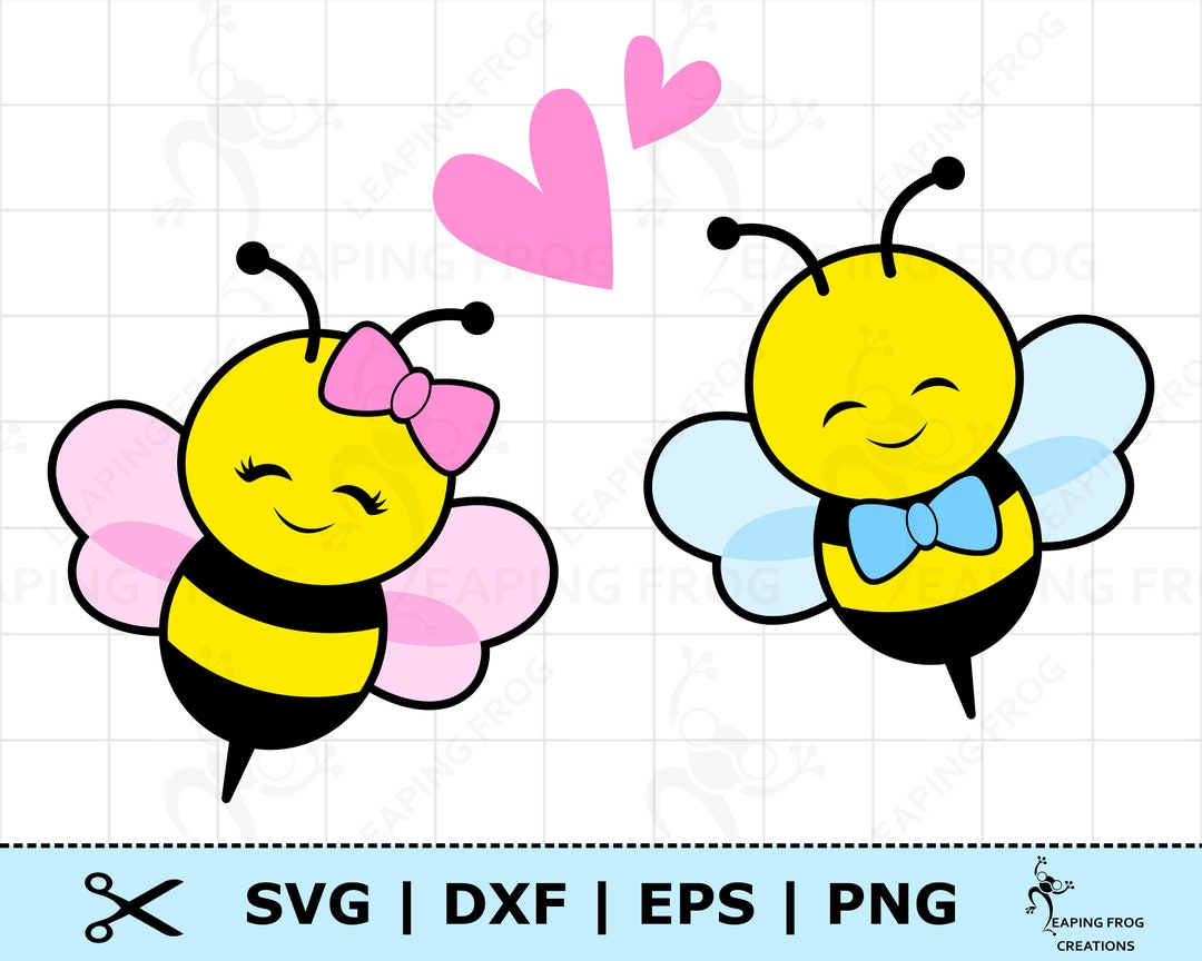 Bumblebee SVG. Bee Couple. Valentine's Day SVG. Circut Cut Files ...