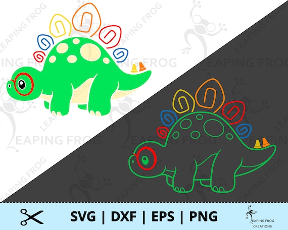 School Dinosaur SVG. PNG. Stegosaurus. Cricut Cut Files - Etsy