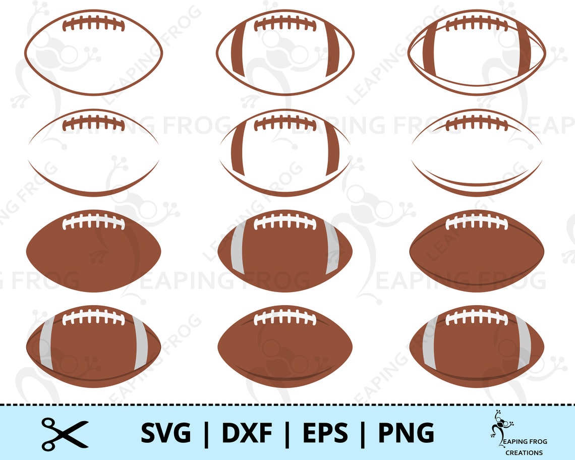 Football SVG. PNG. Cut Layered Files for Cricut & Silhouette - Etsy