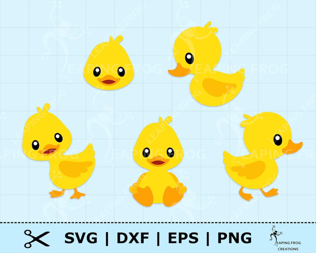 Duck SVG. PNG. Cricut Cut Files, Layered. Silhouette Files. Bundle, Set ...